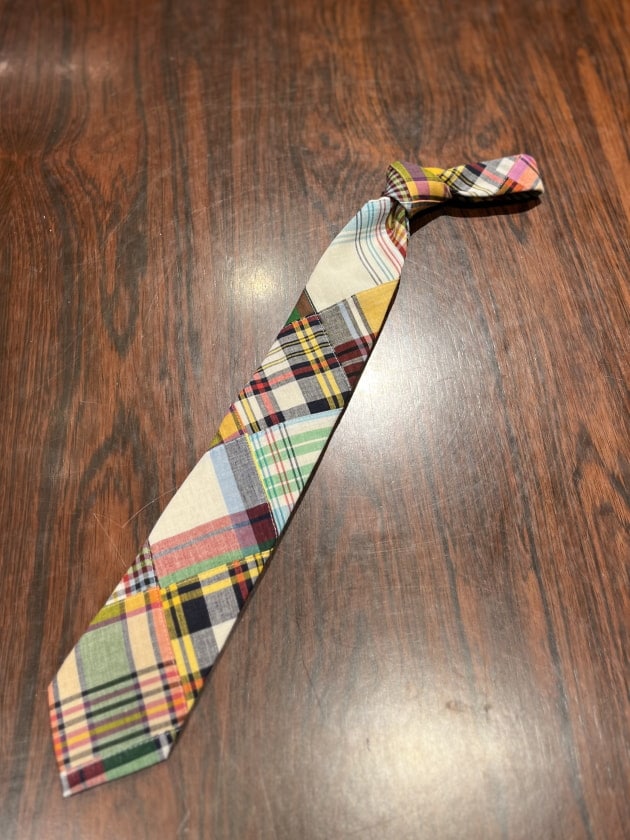 〈BROCKLEHURST〉patchwork madras tie｜ビームスF／インターナショナルギャラリー ビームス｜BEAMS