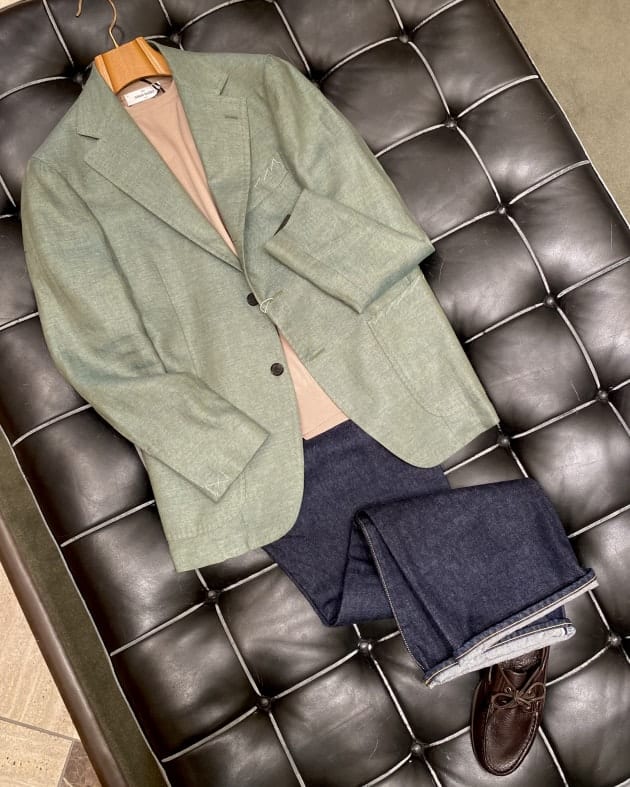 TITO ALLEGRETTO〉New Arrival ユニークなリネンジャケット TITO ALLEGRETTO〉New Arrival ユニークなリネンジャケット