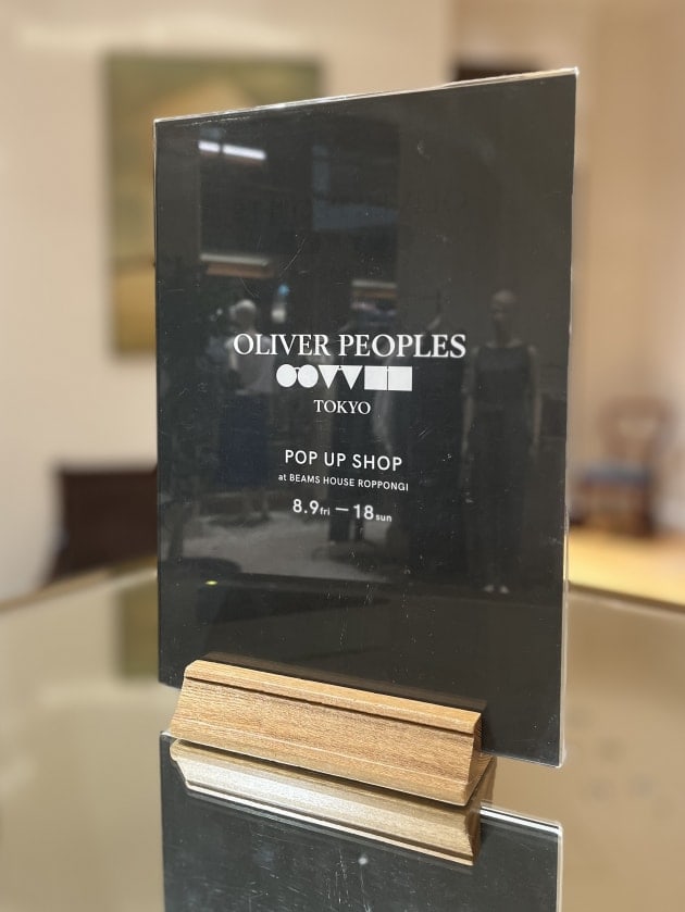 〈OLIVER PEOPLES〉POP UP SHOP｜ビームス ハウス 六本木｜BEAMS