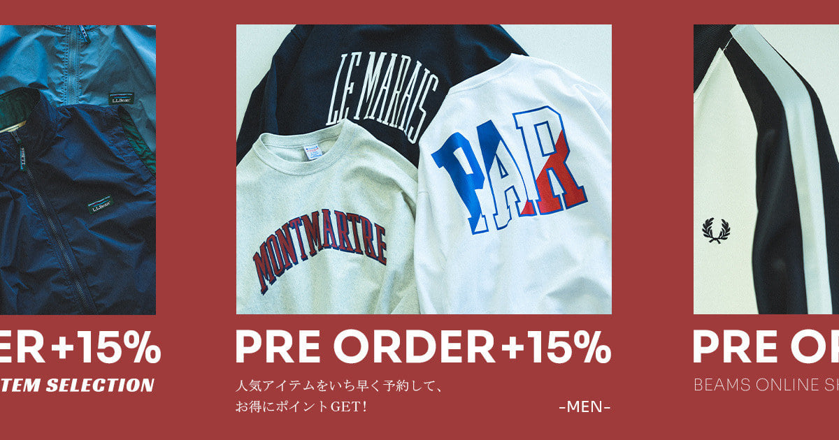 Reserve popular items quickly and get points! [for MEN]｜BEAMS